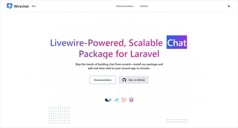 リアルタイムなプライベート及びグループチャットを実装可能なLivewire Laravel用Chatパッケージ・「Wirechat」 - かちびと.net