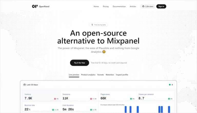 プロダクトの解析を見やすいUIで提供するオープンソースのMixpanel代替・「Openpanel」 - かちびと.net
