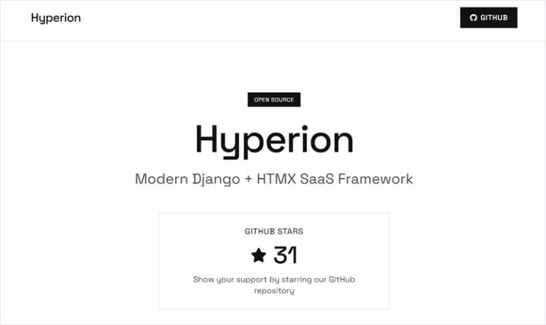 DjangoベースのオープンソースSaaSボイラープレート・「Hyperion」 - かちびと.net