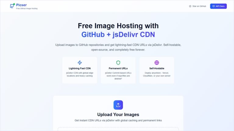 GitHubとjsDelivr CDNを使って高速表示できる画像ホスティングツールを構築できるOSS・「Picser」 - かちびと.net